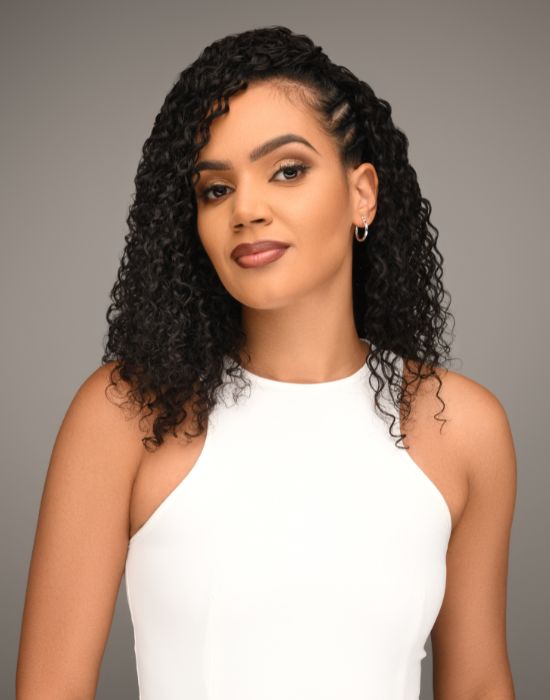 Feme 2-in-1 Human Hair | Alyssa | Curly Half Wig 19" – Spell Beauty
