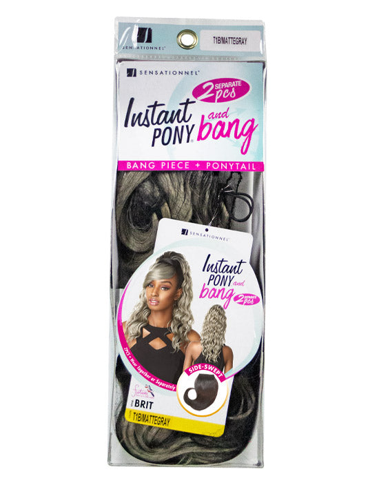 Instant Pony & Bang | Brit | Ponytail + Fringe 24" – Spell Beauty